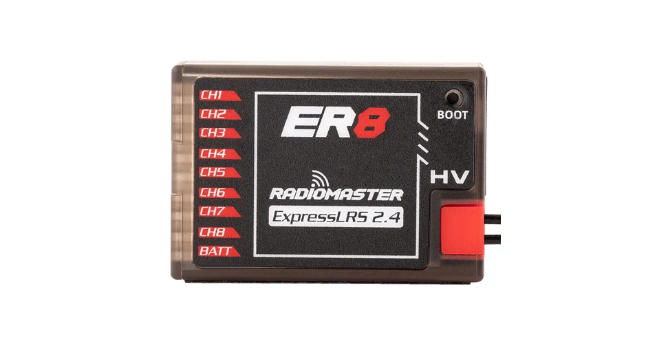 RadioMaster - ER8 2.4ghz PWM ExpressLRS 8 Channel receiver ...
