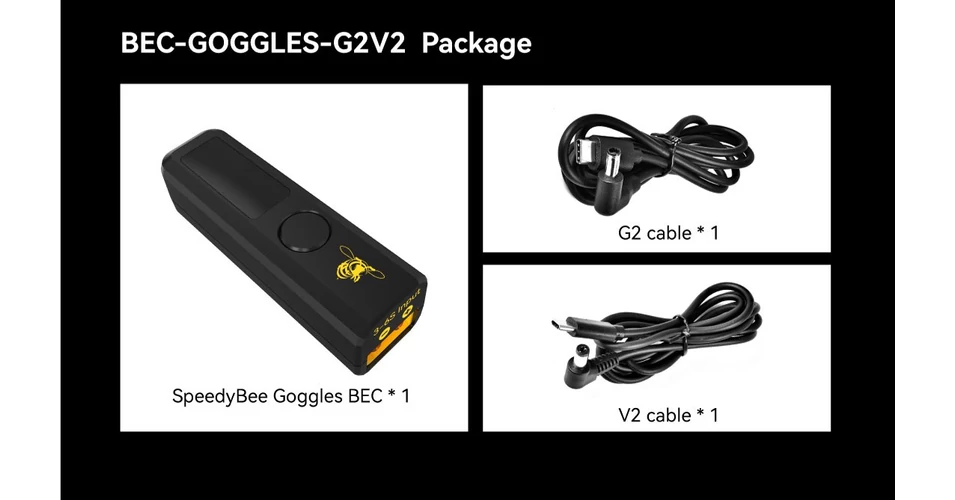 SpeedyBee Goggles BEC + G2 cable + V2 cable - SpeedyBee - FPV online shop
